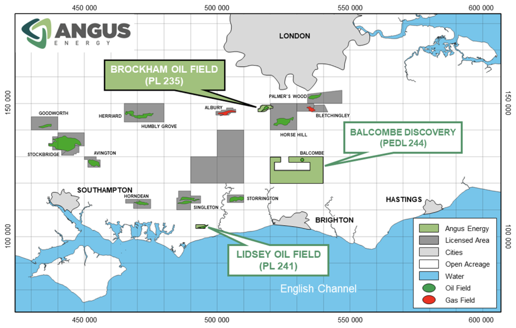 Wealden Oil Fields - Angus Energy plc